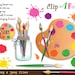 Artist Clipart, Digital Clipart Paint Splashes, Commercial Use OK ...