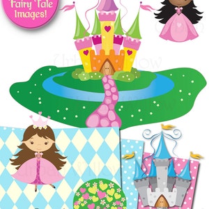 ULTIMATE PRINCESS PACK - 35 Clip Art Fairy Tale Image Set, for Small ...