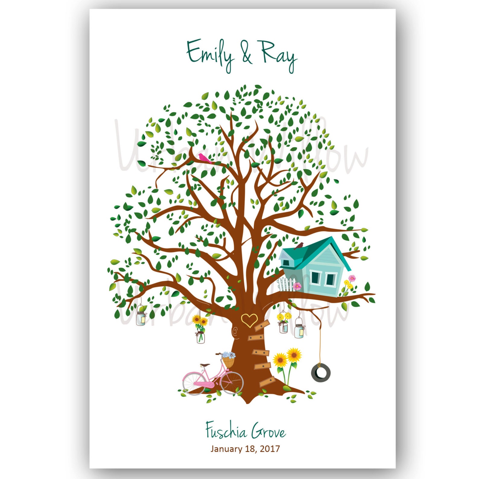 Clip Art Tree House Clipart Tree Tree House Print Cute Tree - Etsy Canada