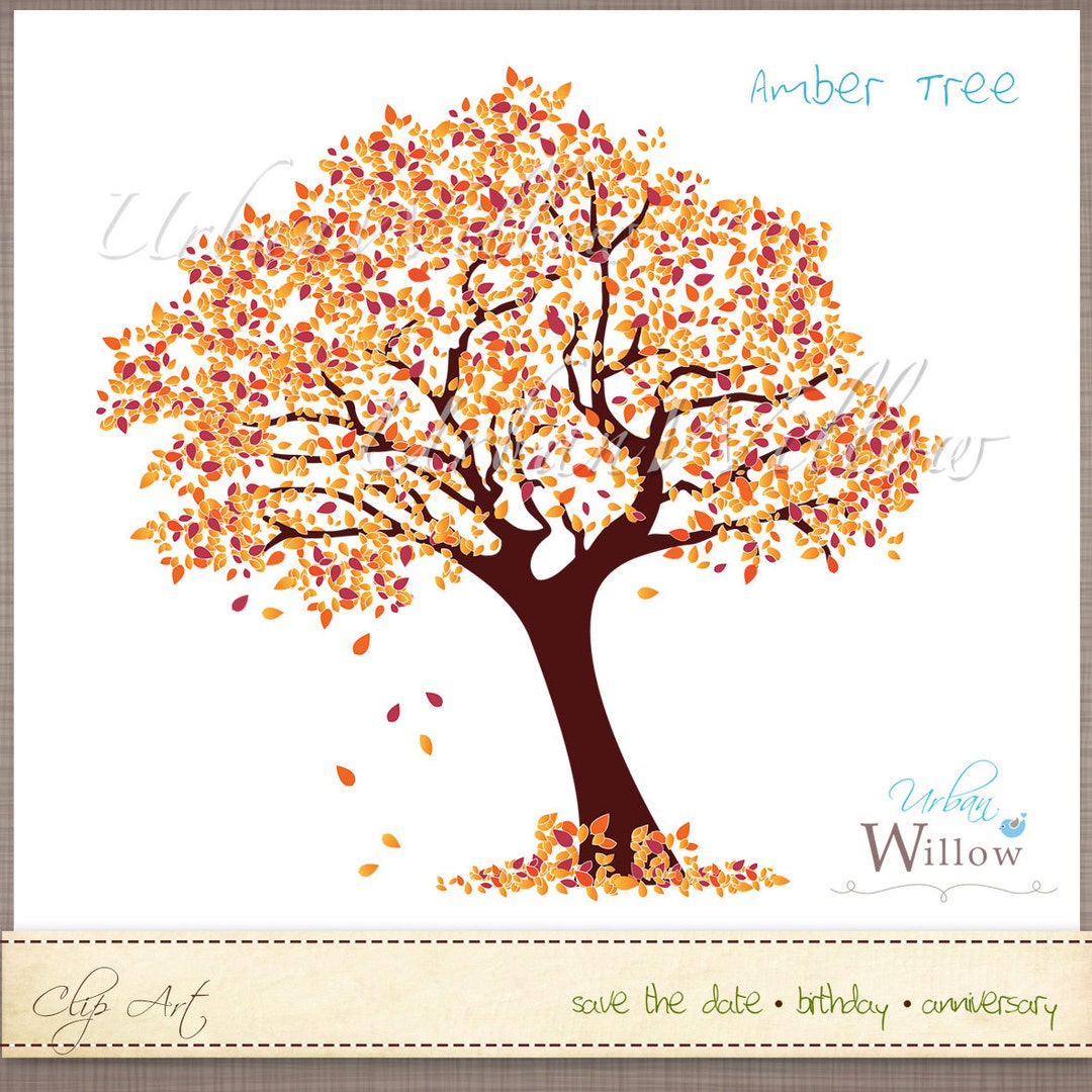 AMBER TREE - Clip Art Image in 3 Sizes. Png & Jpeg Files. Small to ...