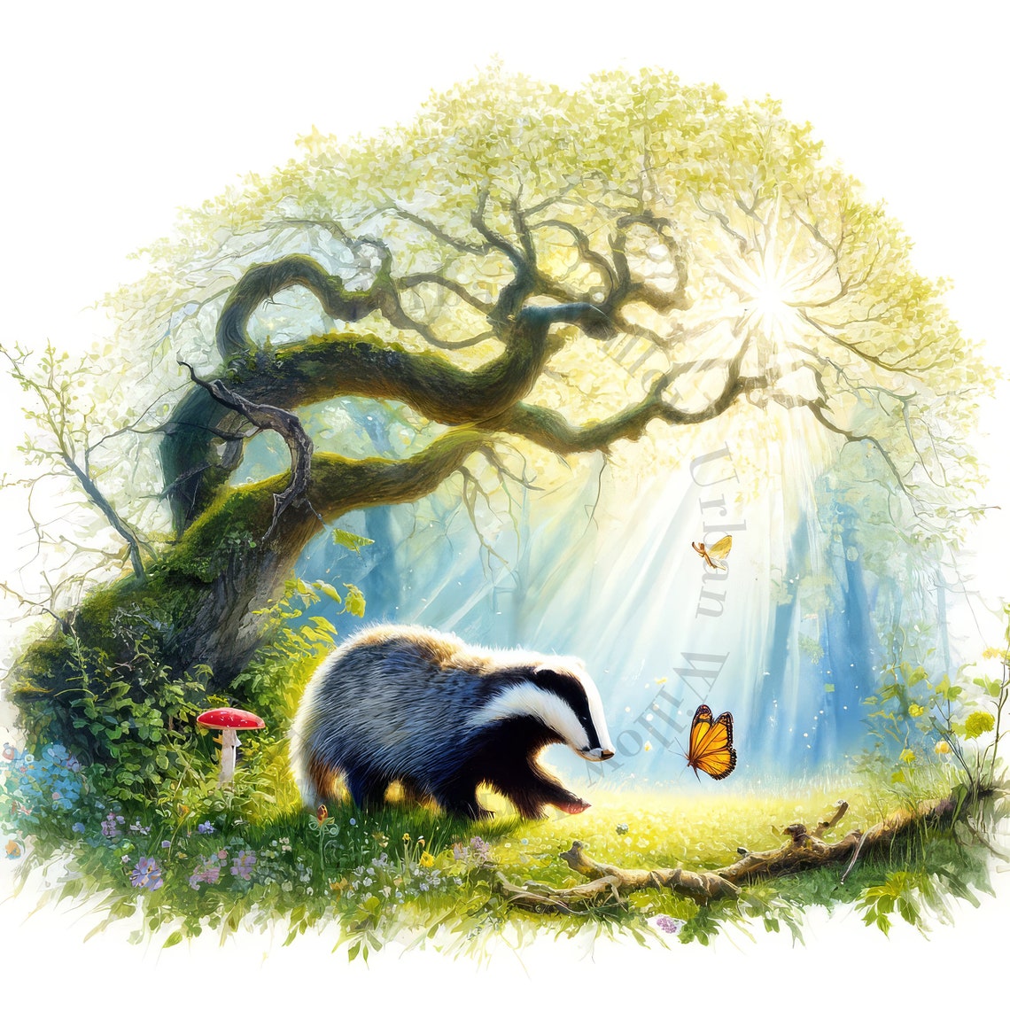 8 Woodland Scenes. Clipart Graphics. High Definition Images. JPEG ...