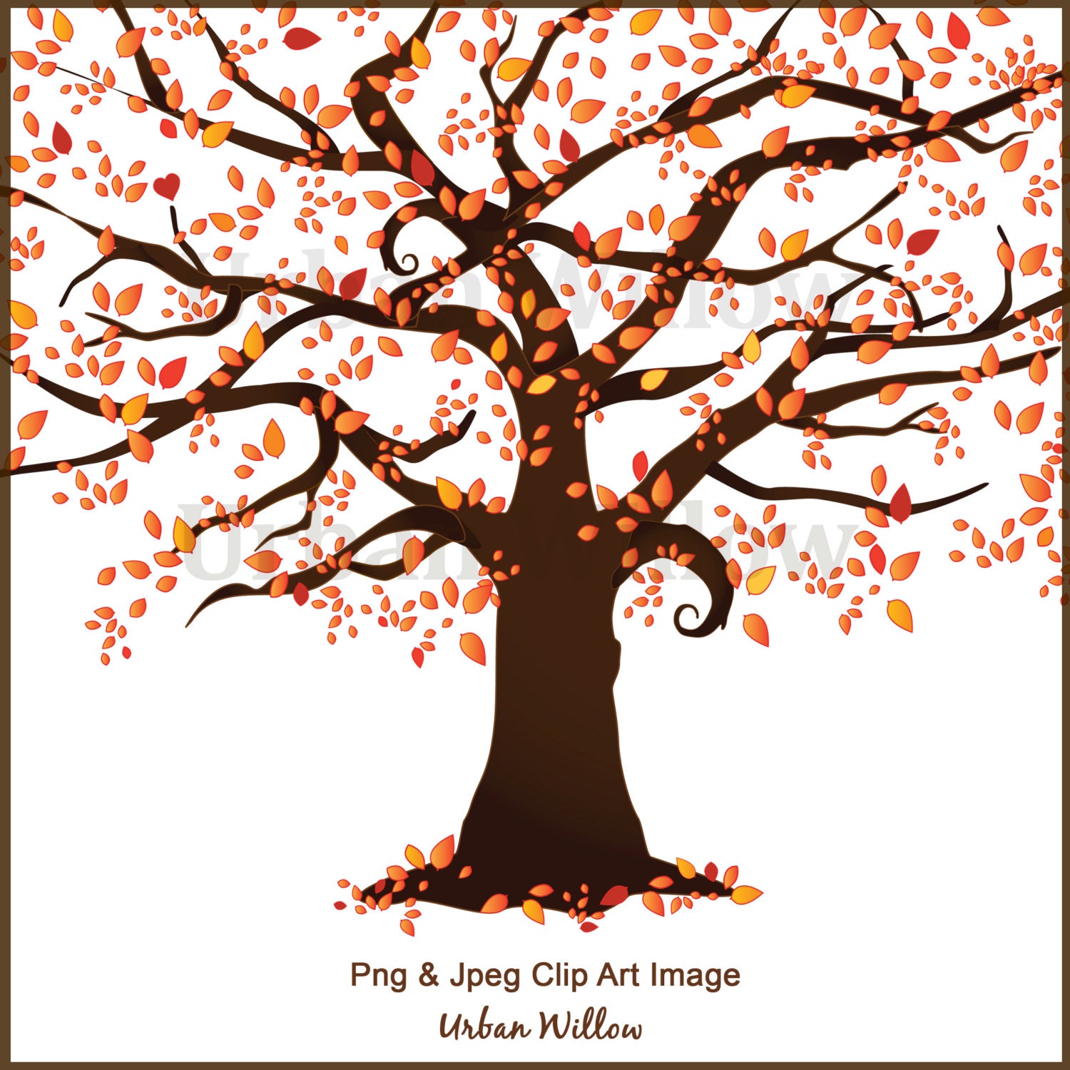 Fall Tree Clipart, Clipart Autumn Tree, Clipart Fall, Forest Clipart ...