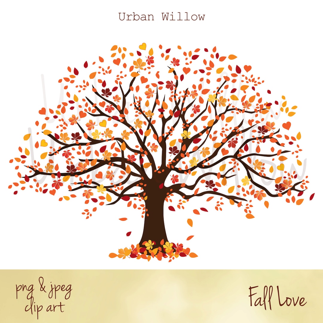 Clipart Fall Tree, Clipart Autumn Tree, Clipart Autumn, Autumn Graphics ...