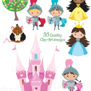 ULTIMATE PRINCESS PACK - 35 Clip Art Fairy Tale Image Set, for Small ...