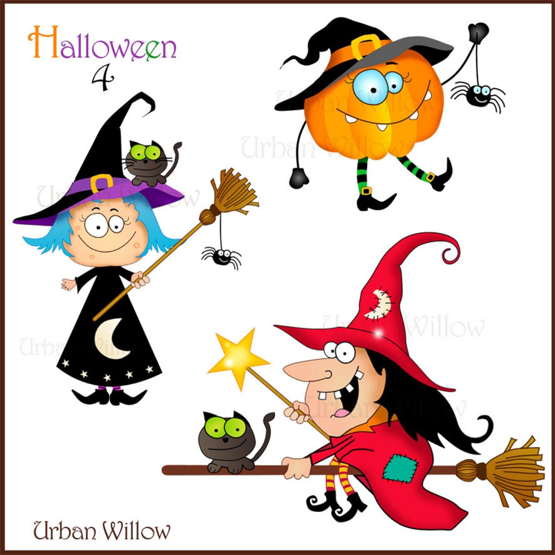 HALLOWEEN 4 Png clip art images. | Etsy