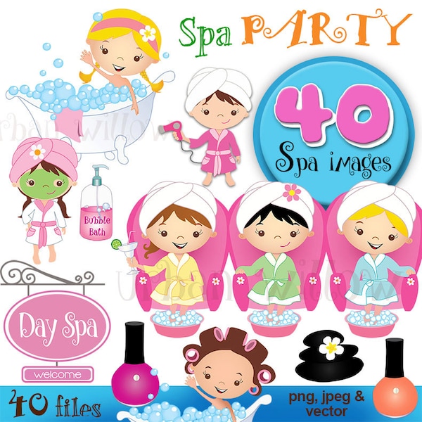 Spa Clip Art - Etsy