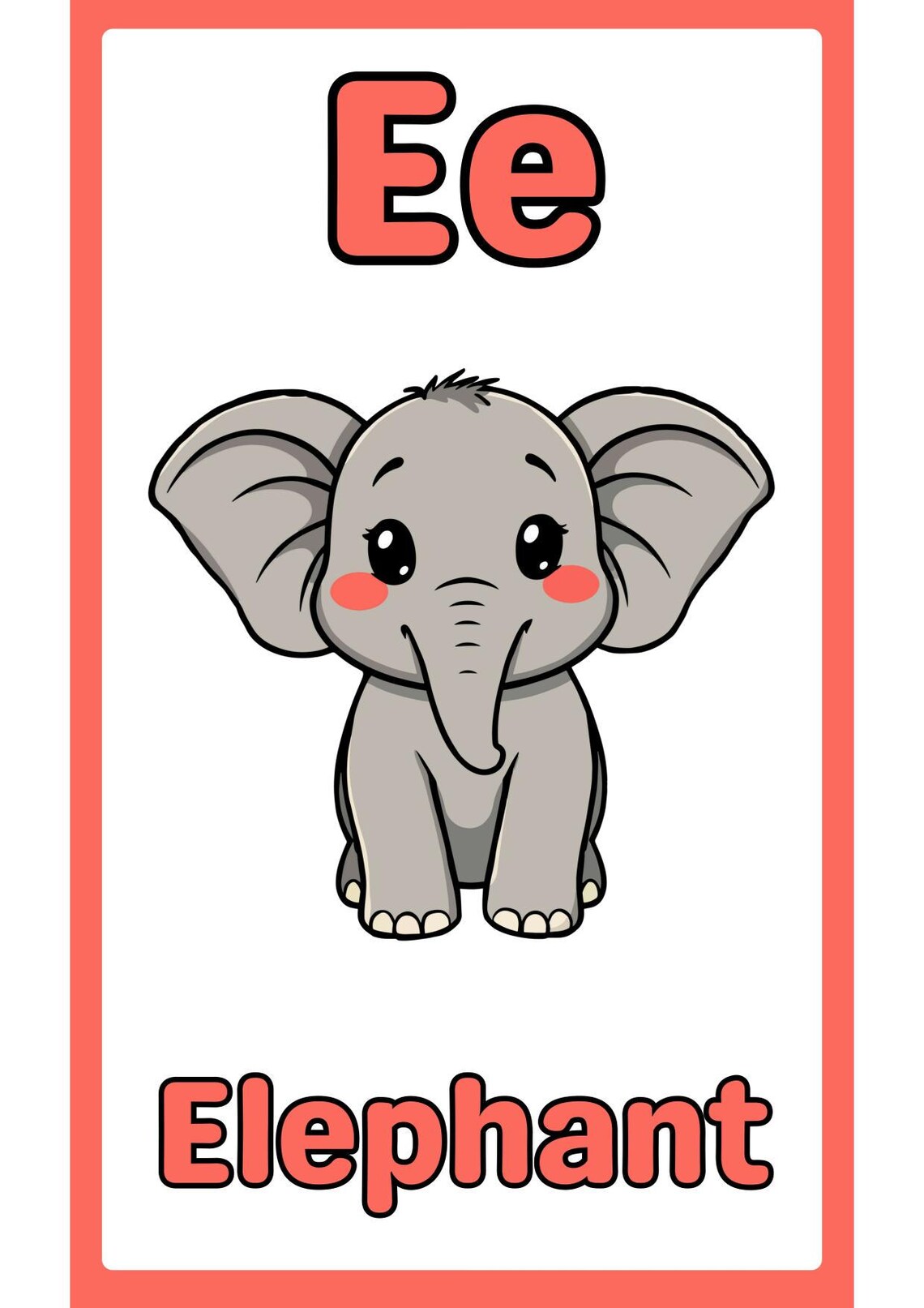 Animal ABC Flashcards: Toddler & Preschool Learning (digital Download ...