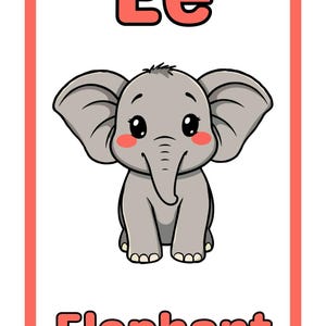 Animal ABC Flashcards: Toddler & Preschool Learning (digital Download ...