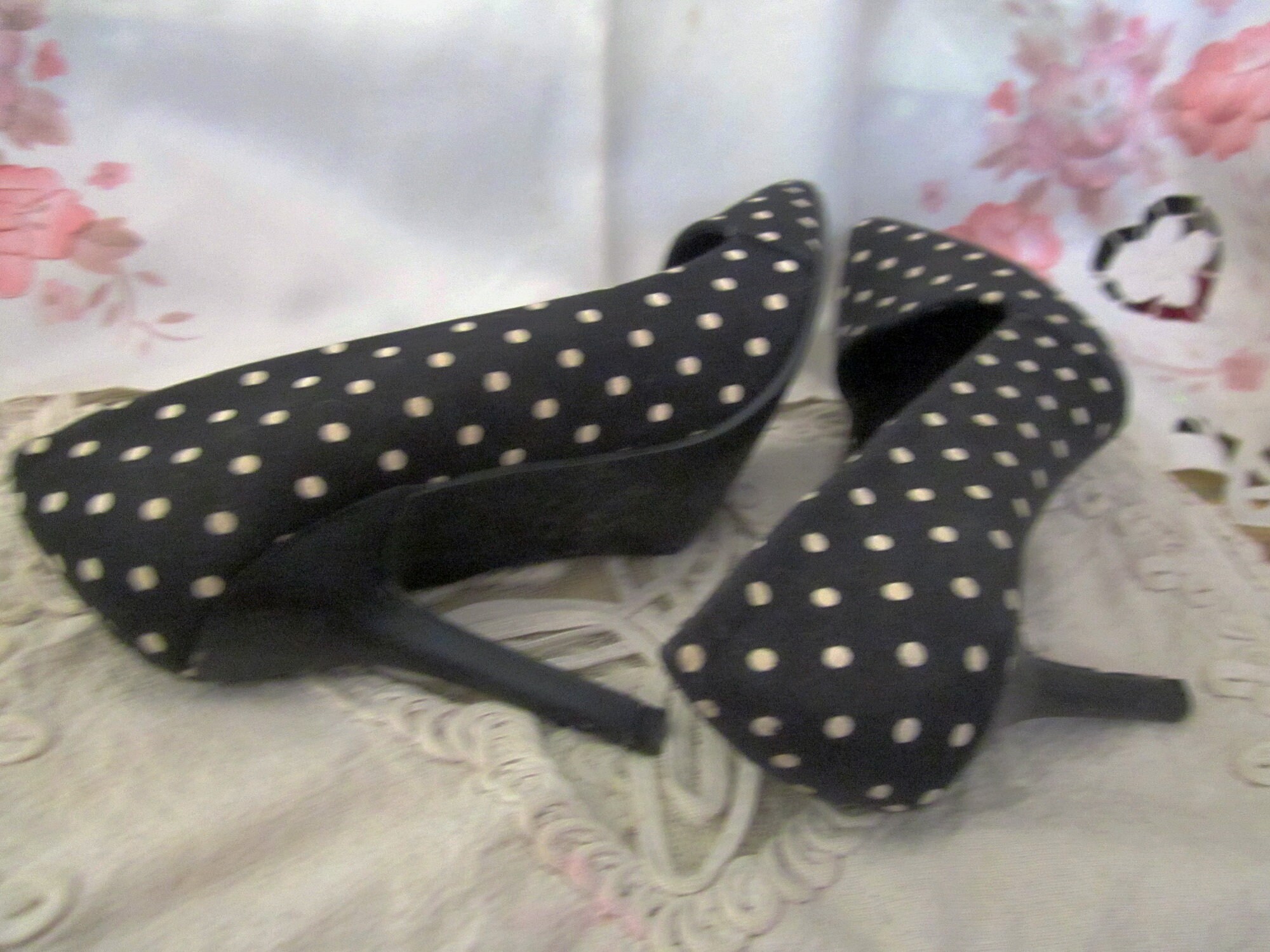 ATMOSPHERE Rare Find Beautiful Polka Dots Classic High Heels - Etsy