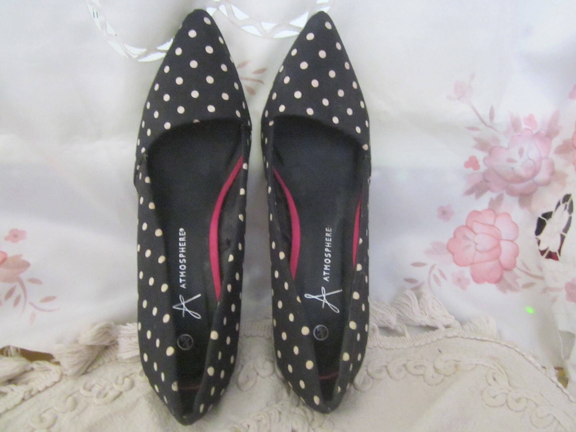 ATMOSPHERE Rare Find Beautiful Polka Dots Classic High Heels - Etsy