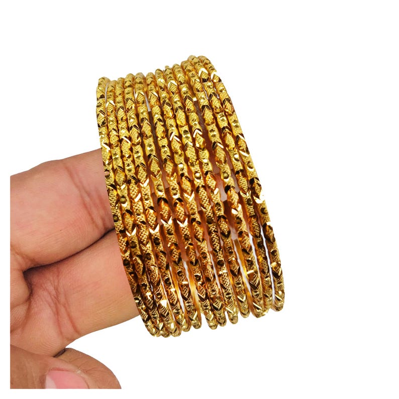 NEW 12 Slim Gold Plated Bangles - Etsy