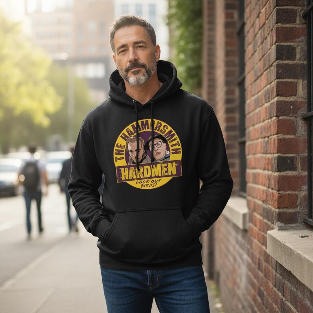 The Hammersmith Hardmen Hoodie – Classic British Crime Comedy Parody - Etsy
