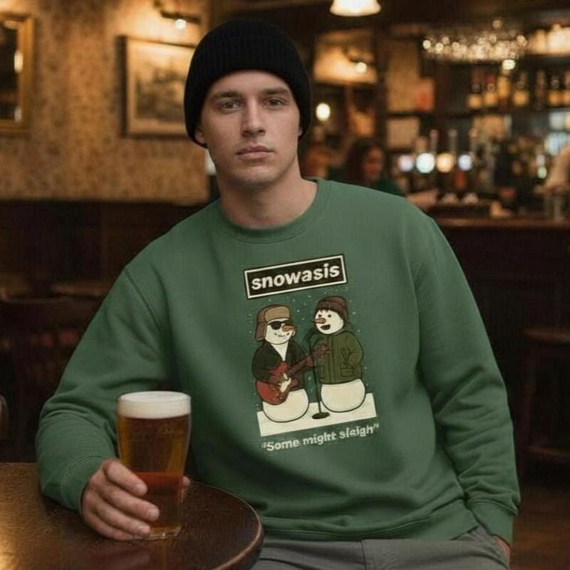 Oasis Christmas Jumper - Etsy UK