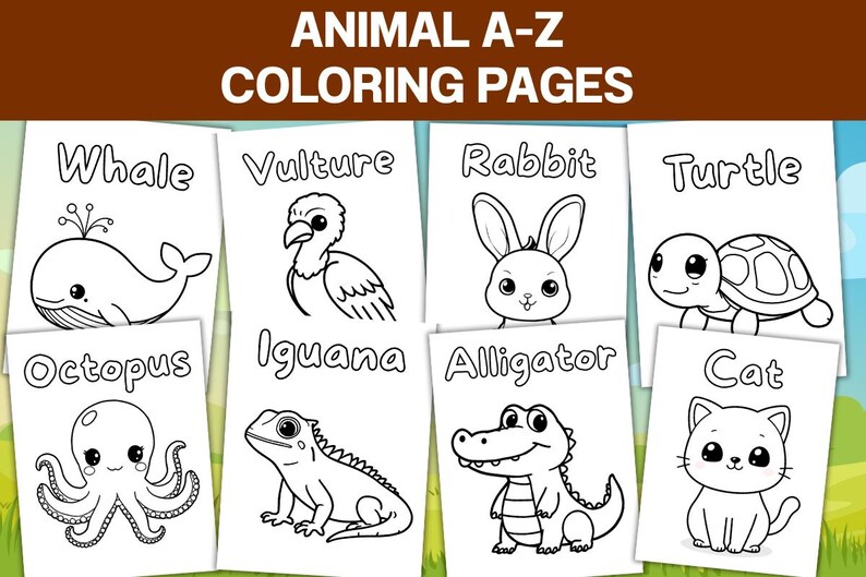 Animal Coloring Pages, Alphabet Coloring Pages, Kawaii Coloring Pages ...