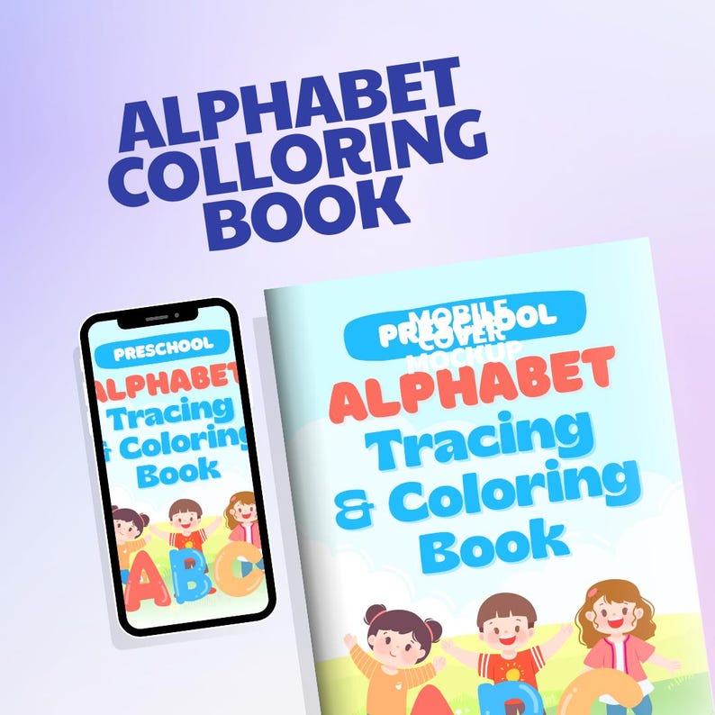 Alphabet Coloring Book for Kids: A-Z Learning - Etsy