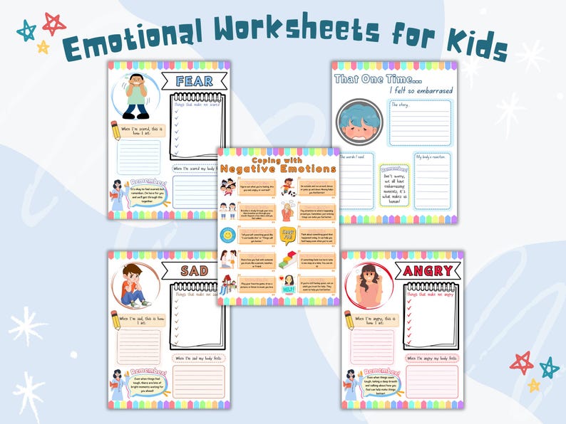 Emotional Worksheets for Kids Printable Social Emotional Learning ...