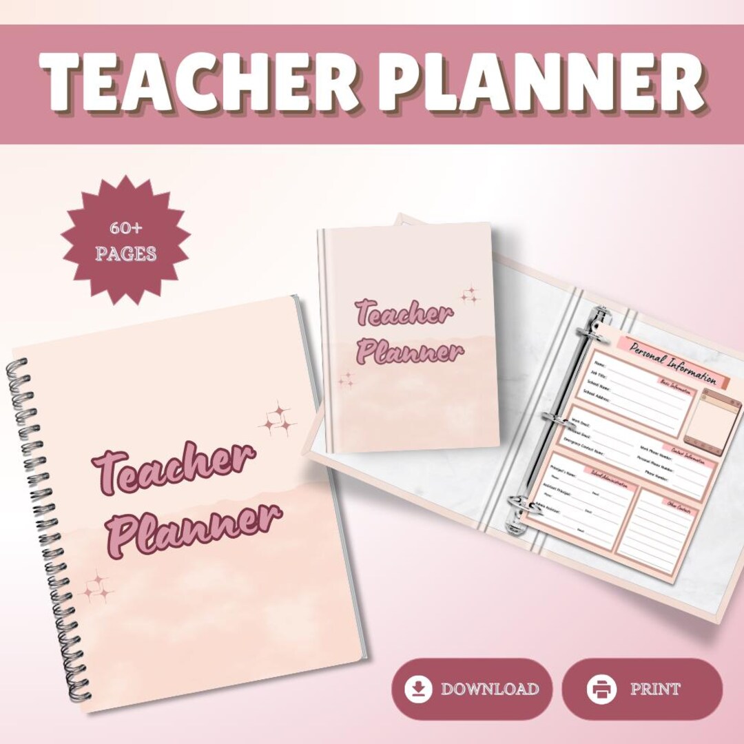 Teacher Planner Printable | Classroom Organization Binder | Lesson ...
