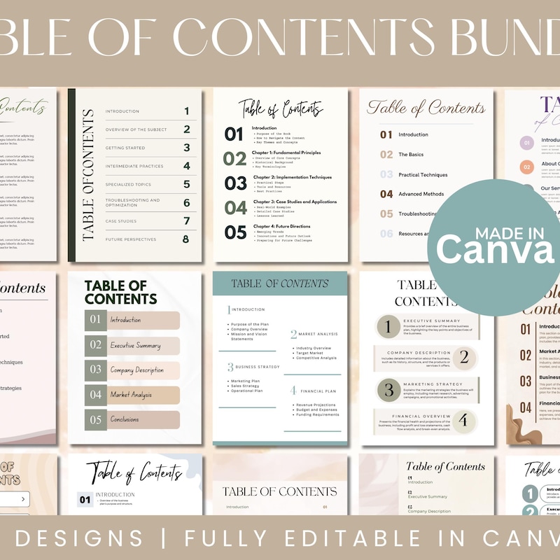 Layout of Tables Template - Etsy