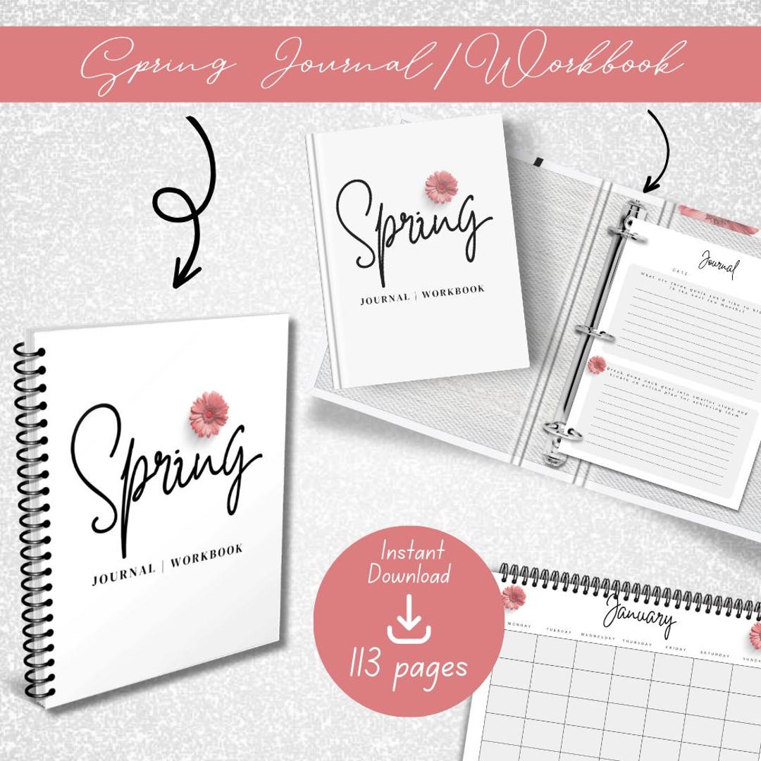 Spring Break Planner Printable Bundle | Digital Planner for Vacations ...