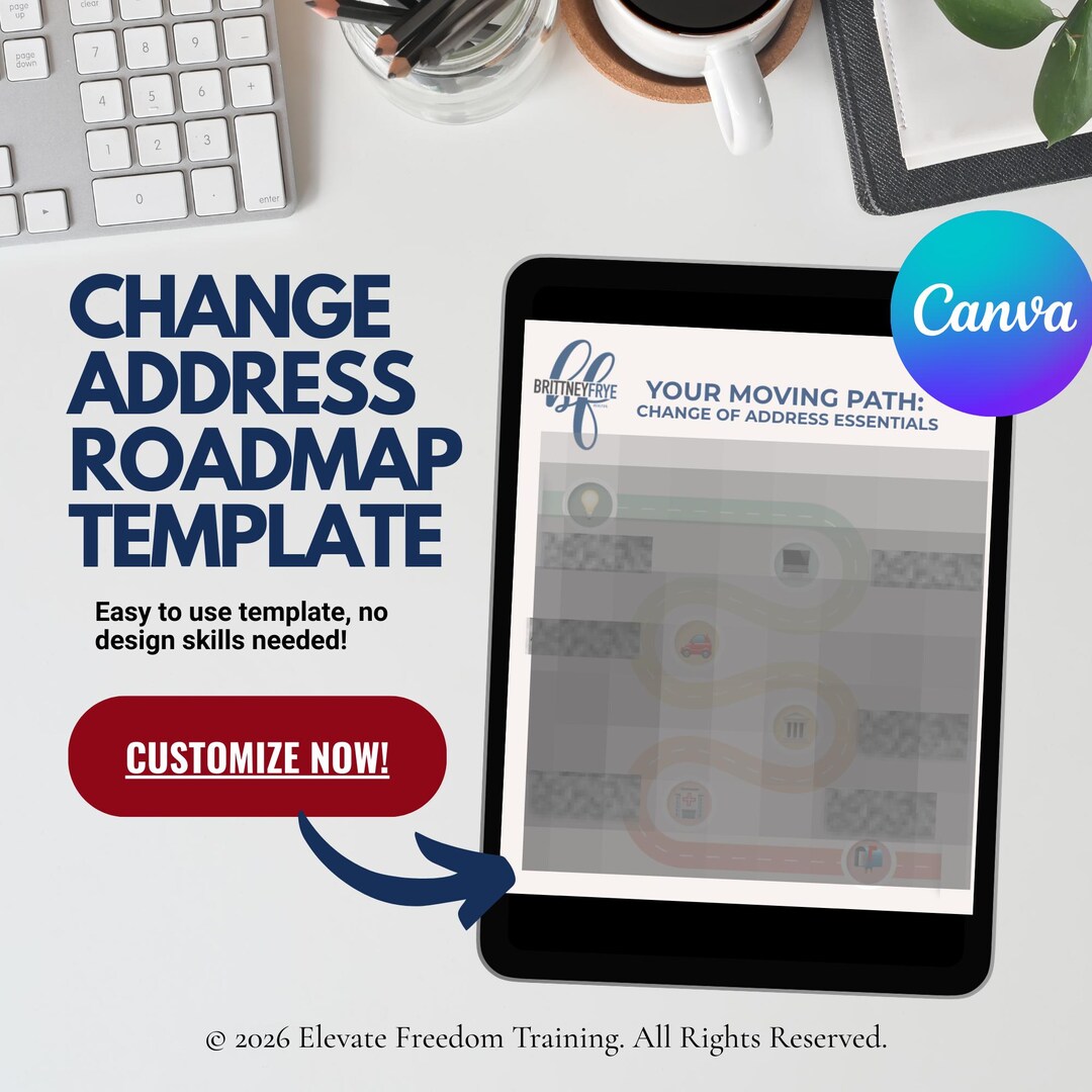 Moving Checklist | Change of Address Roadmap (digital Download) - Etsy