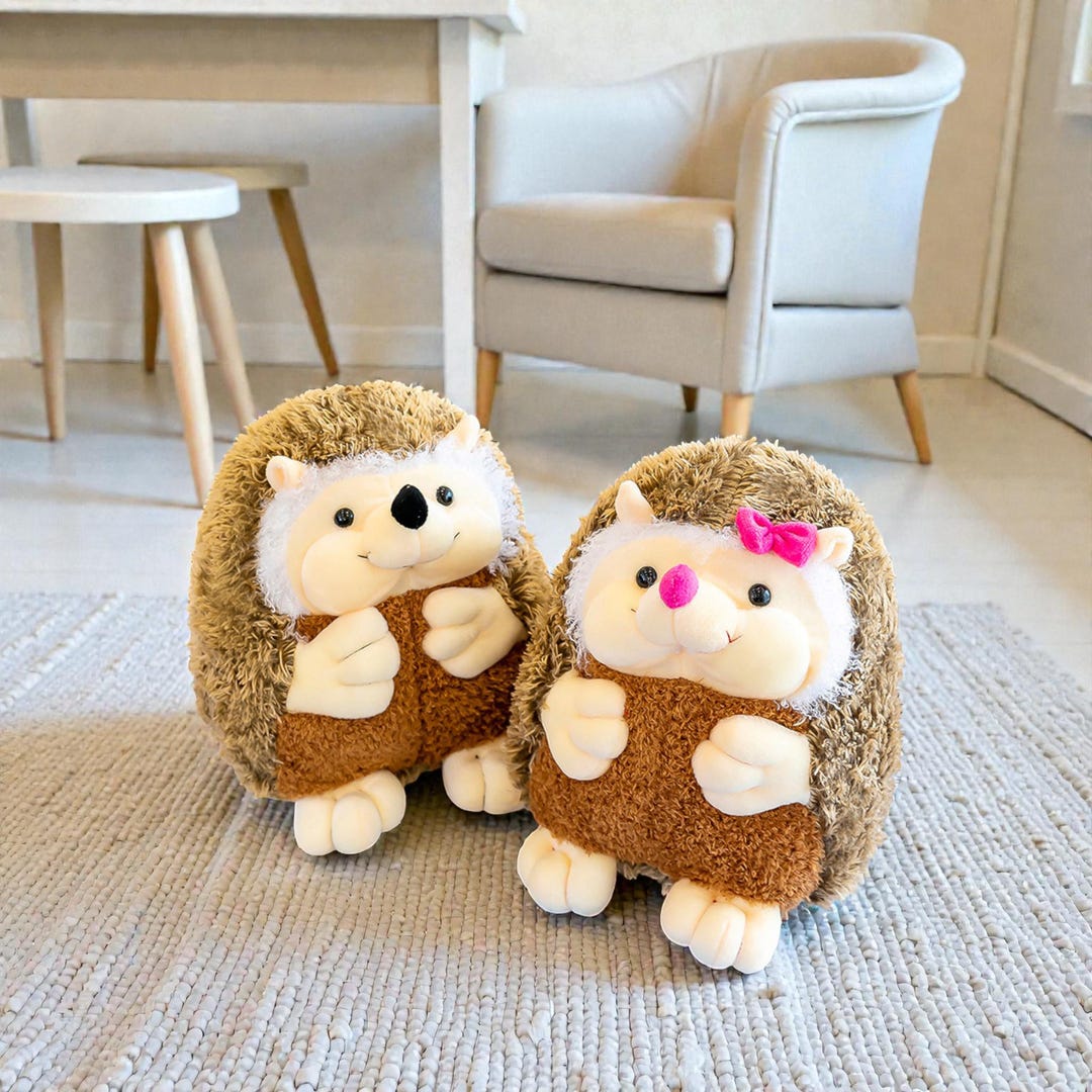 Couple Hedgehog Plush Toy Cute Stuffed Animal Pillow Romantic Gift ...