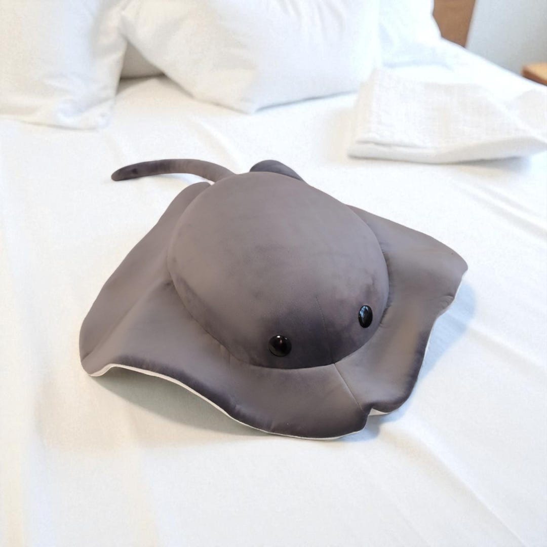 Stingray Plush Toy Giant Stuffed Sea Animal Pillow | Kawaii Ocean ...