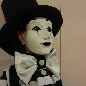 Marionette Mime Marioneta Puppet Ooak Artdoll Títere - Etsy