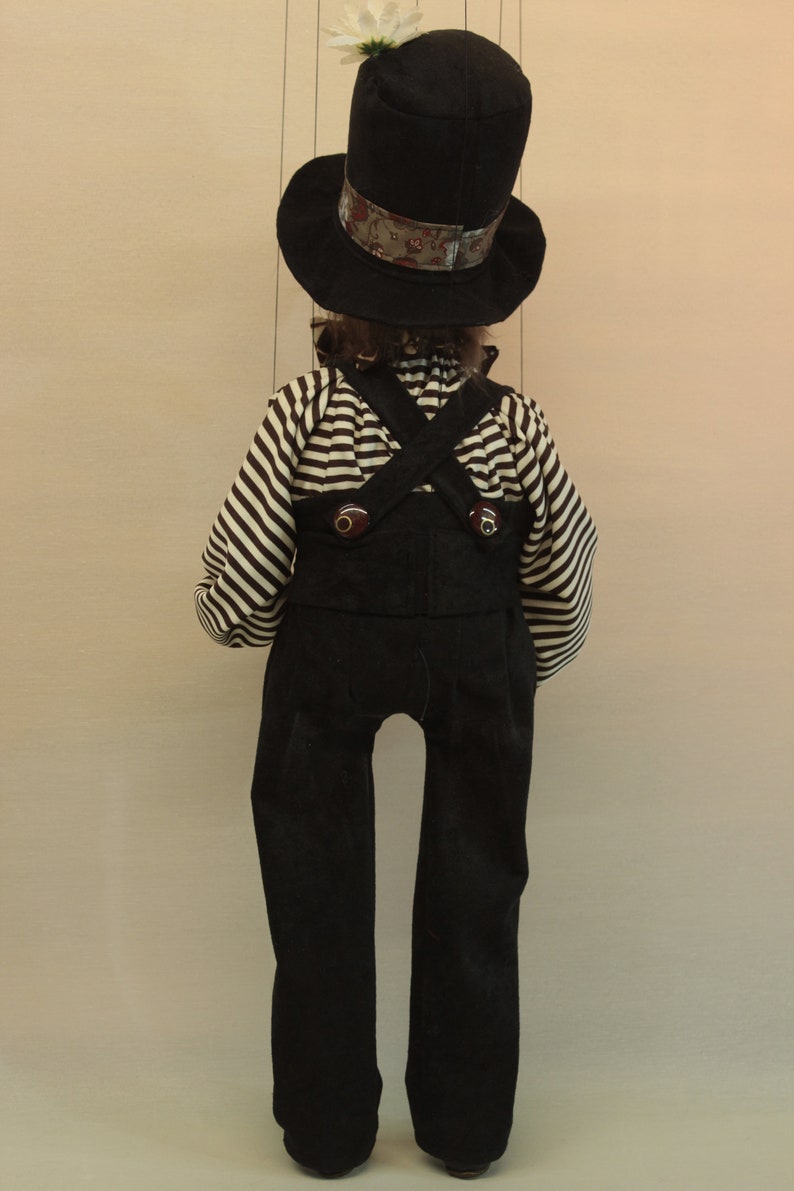 Marionette Mime Marioneta Puppet Ooak Artdoll Títere - Etsy