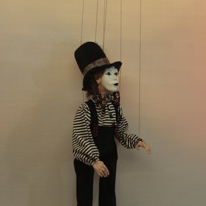 Marionette Mime Marioneta Puppet Ooak Artdoll Títere - Etsy