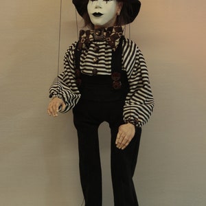 Marionette Mime Marioneta Puppet Ooak Artdoll Títere - Etsy