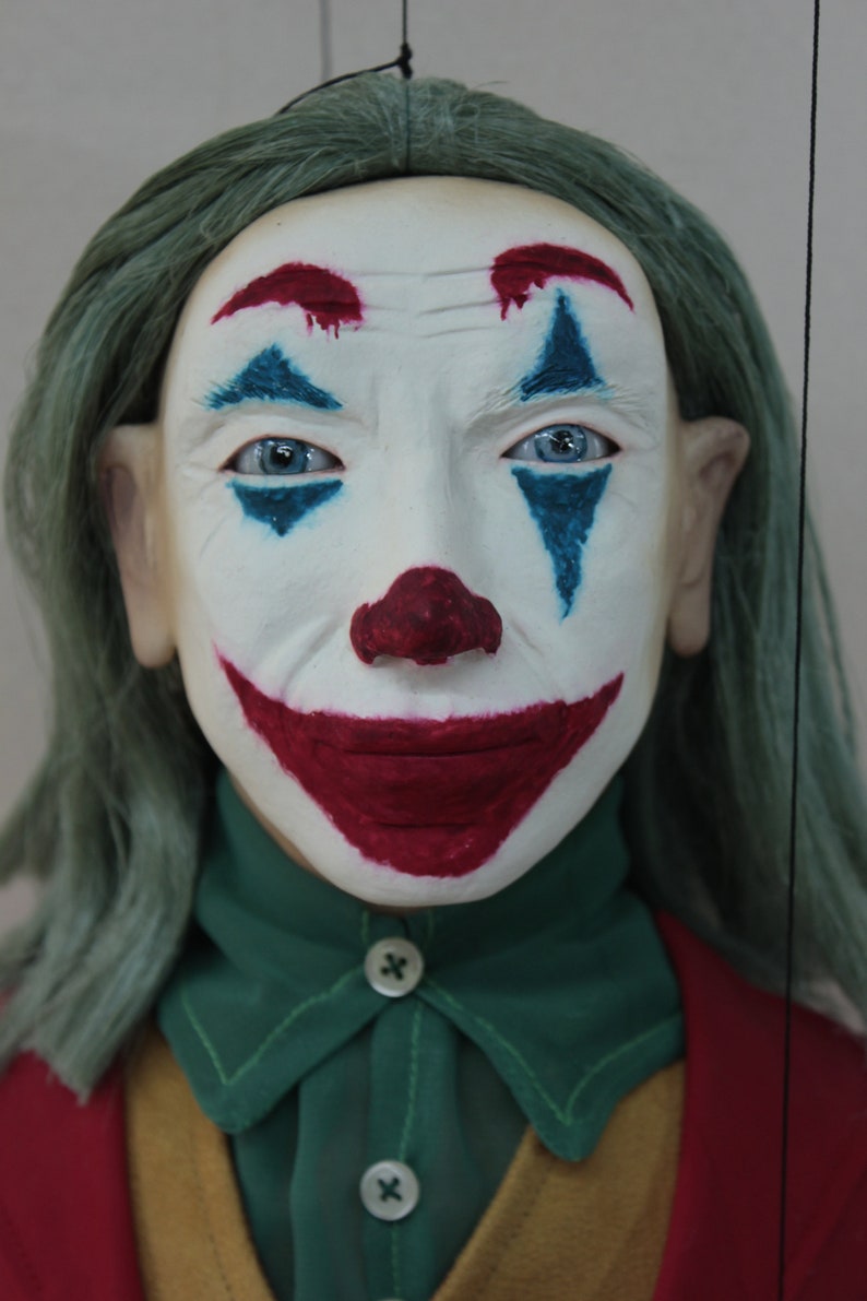 Marionette Joker puppet ooak artdoll marioneta títere | Etsy