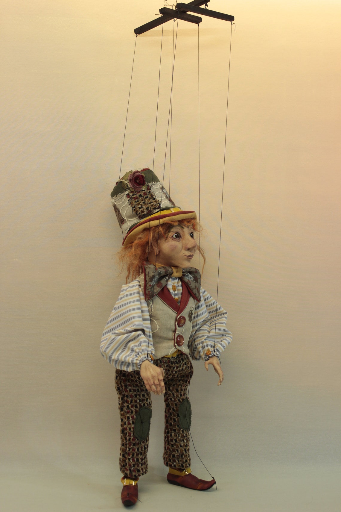 Marionette Dwarf Marioneta Puppet Ooak Artdoll Títere - Etsy