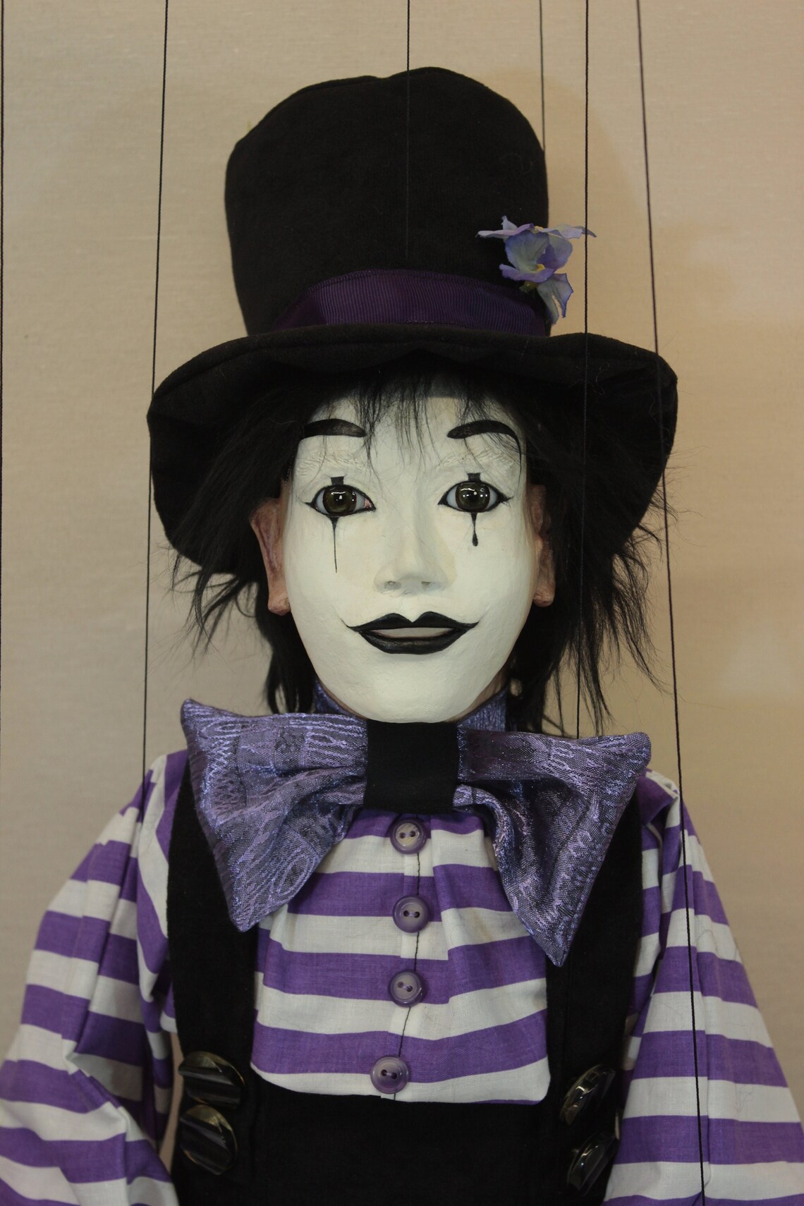 Marionette Mime Marioneta Puppet Ooak Artdoll Títere - Etsy