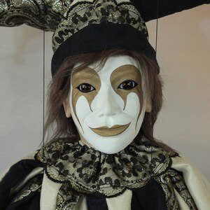 Marionette Jester Puppet Ooak Artdoll Marioneta Títere - Etsy
