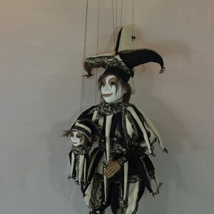 Marionette Jester Puppet Ooak Artdoll Marioneta Títere - Etsy