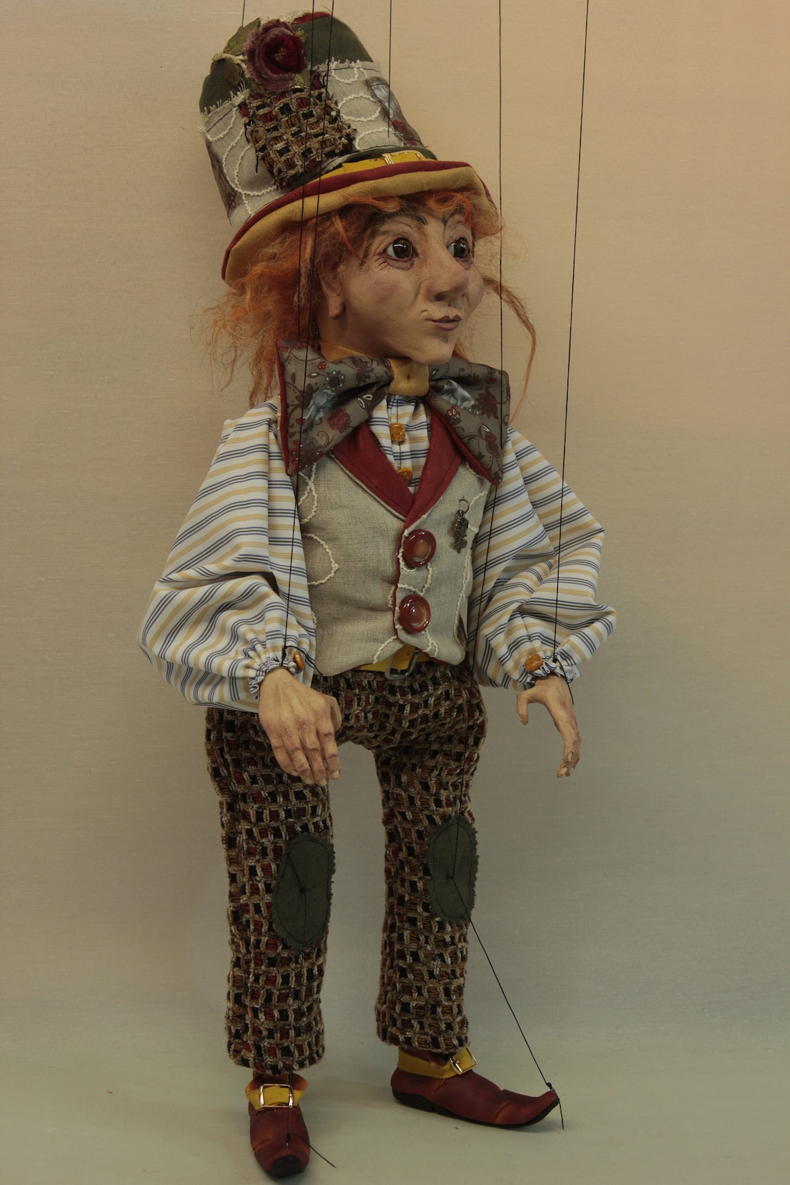 Marionette Dwarf Marioneta Puppet Ooak Artdoll Títere - Etsy