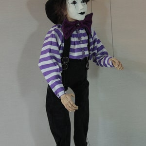 Marionette Mime Marioneta Puppet Ooak Artdoll Títere - Etsy