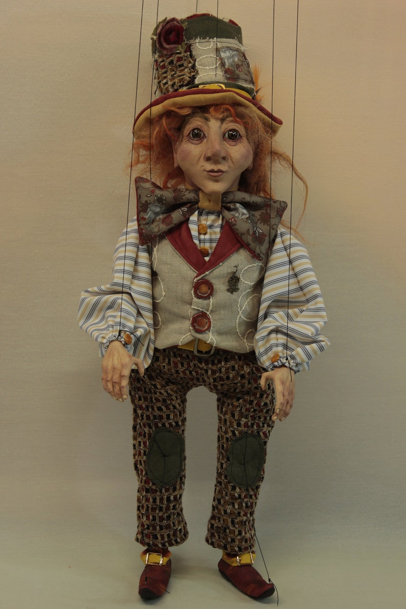 Marionette Dwarf Marioneta Puppet Ooak Artdoll Títere - Etsy