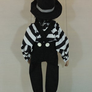Marionette Mime Marioneta Puppet Ooak Artdoll Títere - Etsy