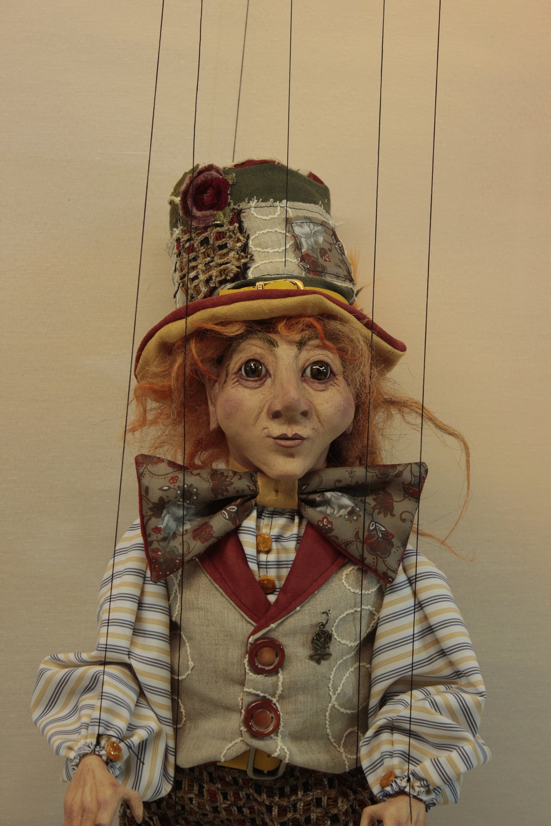 Marionette Dwarf Marioneta Puppet Ooak Artdoll Títere - Etsy