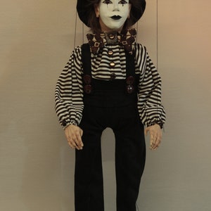 Marionette Mime Marioneta Puppet Ooak Artdoll Títere - Etsy