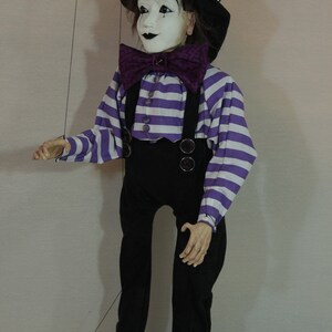 Marionette Mime Marioneta Puppet Ooak Artdoll Títere - Etsy