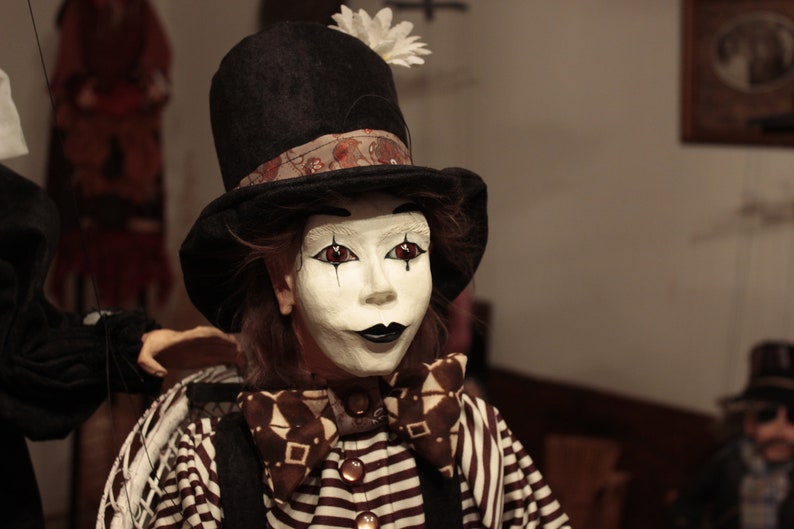 Marionette Mime Marioneta Puppet Ooak Artdoll Títere - Etsy