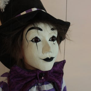 Marionette Mime Marioneta Puppet Ooak Artdoll Títere - Etsy