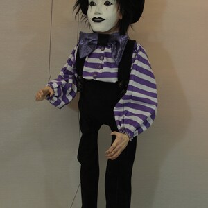 Marionette Mime Marioneta Puppet Ooak Artdoll Títere - Etsy