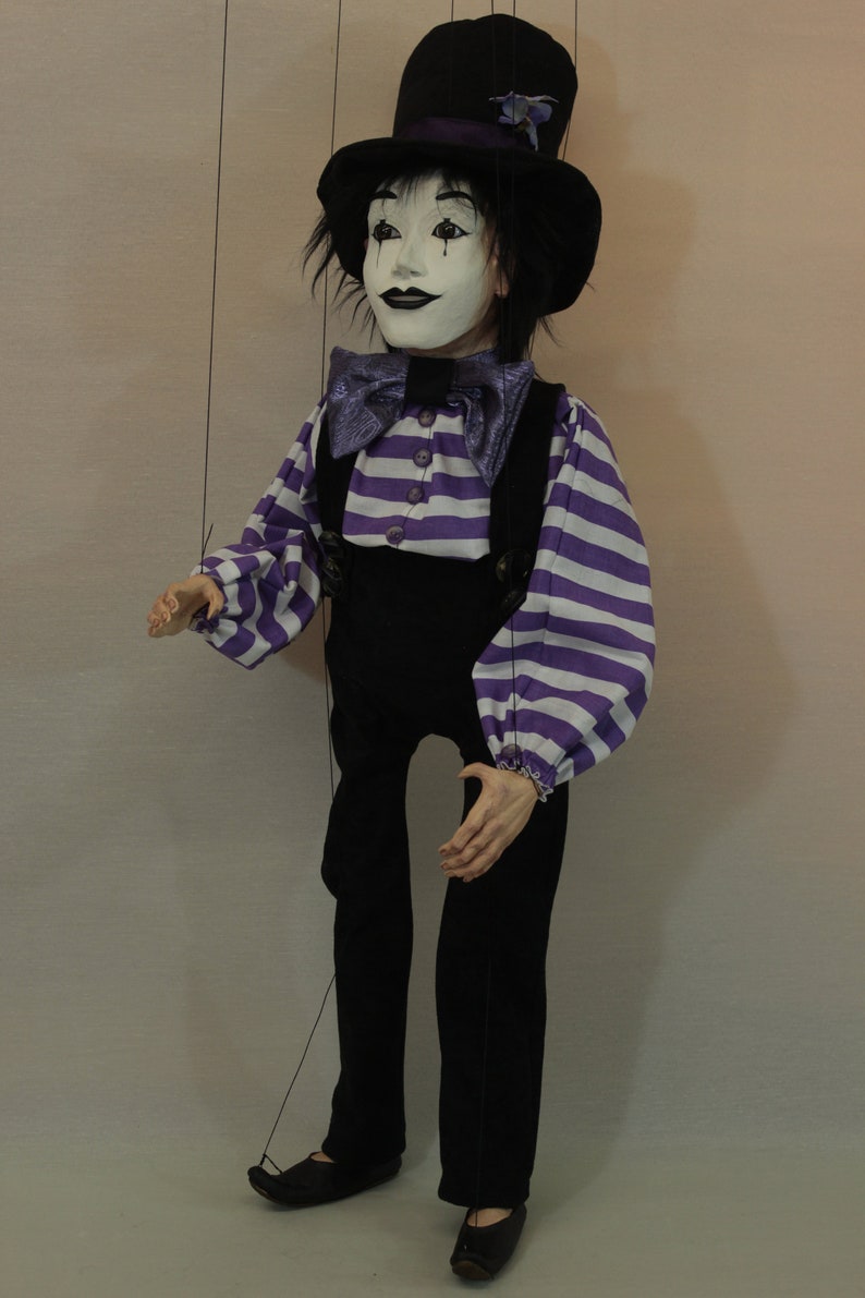 Marionette Mime Marioneta Puppet Ooak Artdoll Títere - Etsy