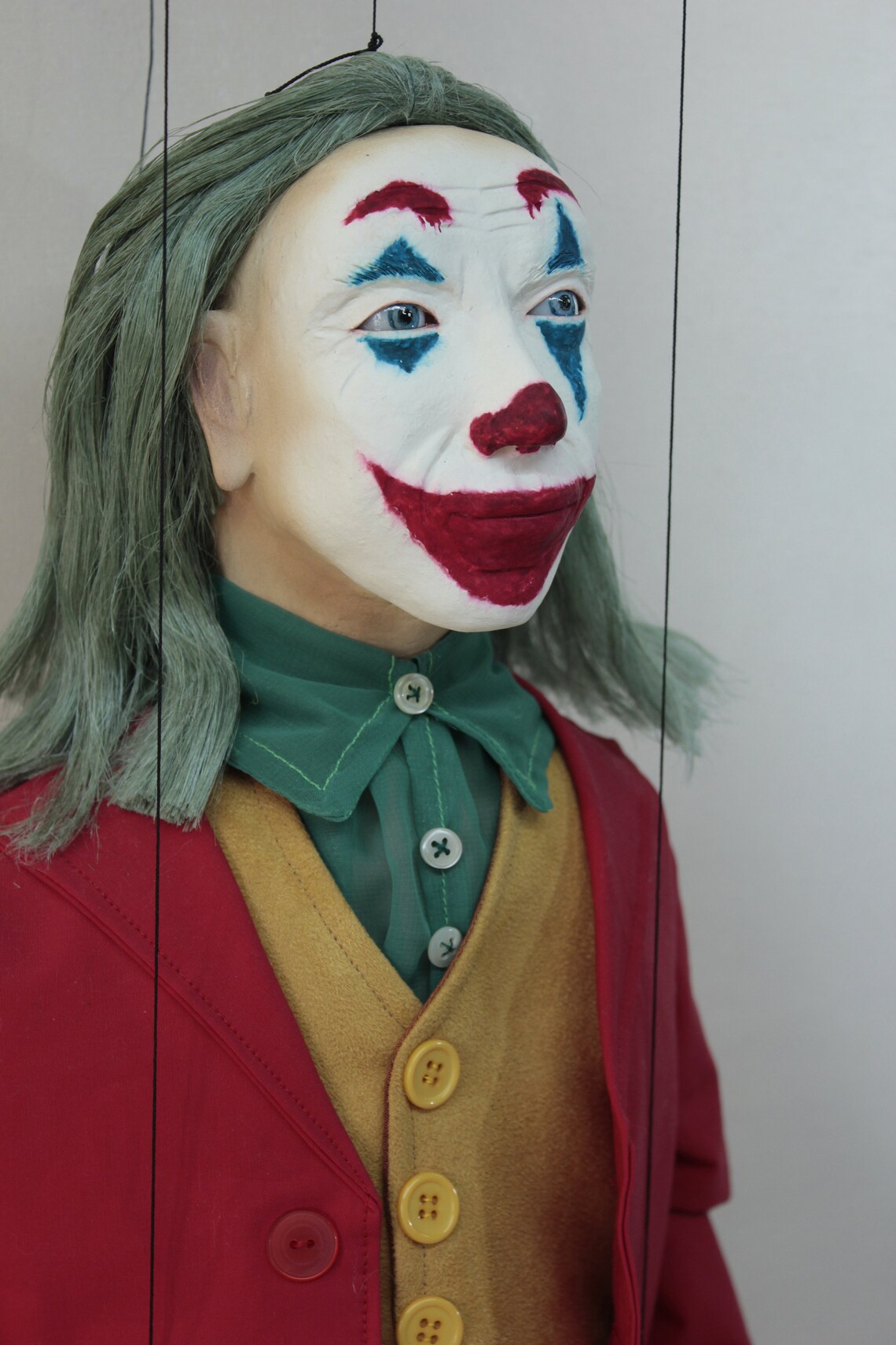 Marionette Joker puppet ooak artdoll marioneta títere | Etsy