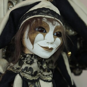 Marionette Jester Puppet Ooak Artdoll Marioneta Títere - Etsy