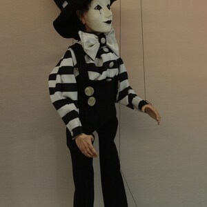 Marionette Mime Marioneta Puppet Ooak Artdoll Títere - Etsy