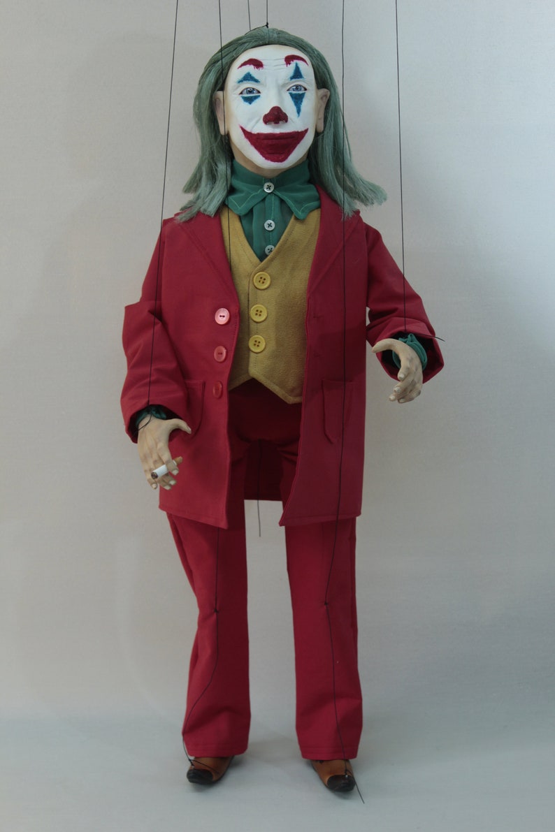 Marionette Joker puppet ooak artdoll marioneta títere | Etsy